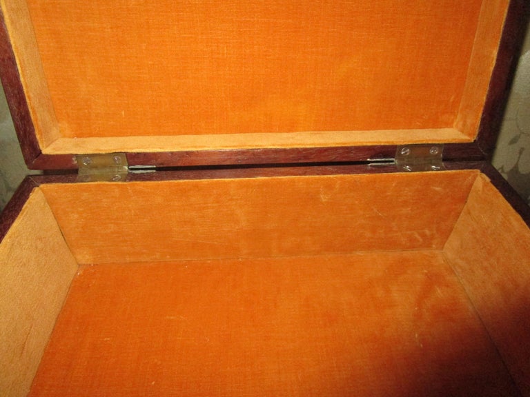 George III Mahogany Brass Bound English Letter Box at 1stDibs