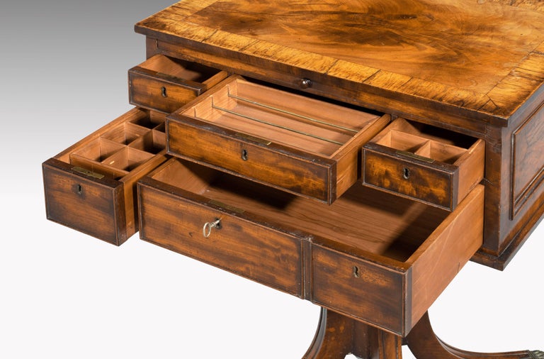 George III Mahogany Centre Standing or Writing Table For Sale at 1stDibs