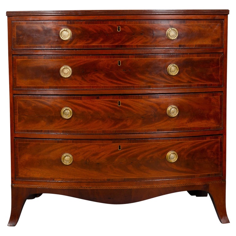 George III Mahogany Chest of Drawers at 1stDibs