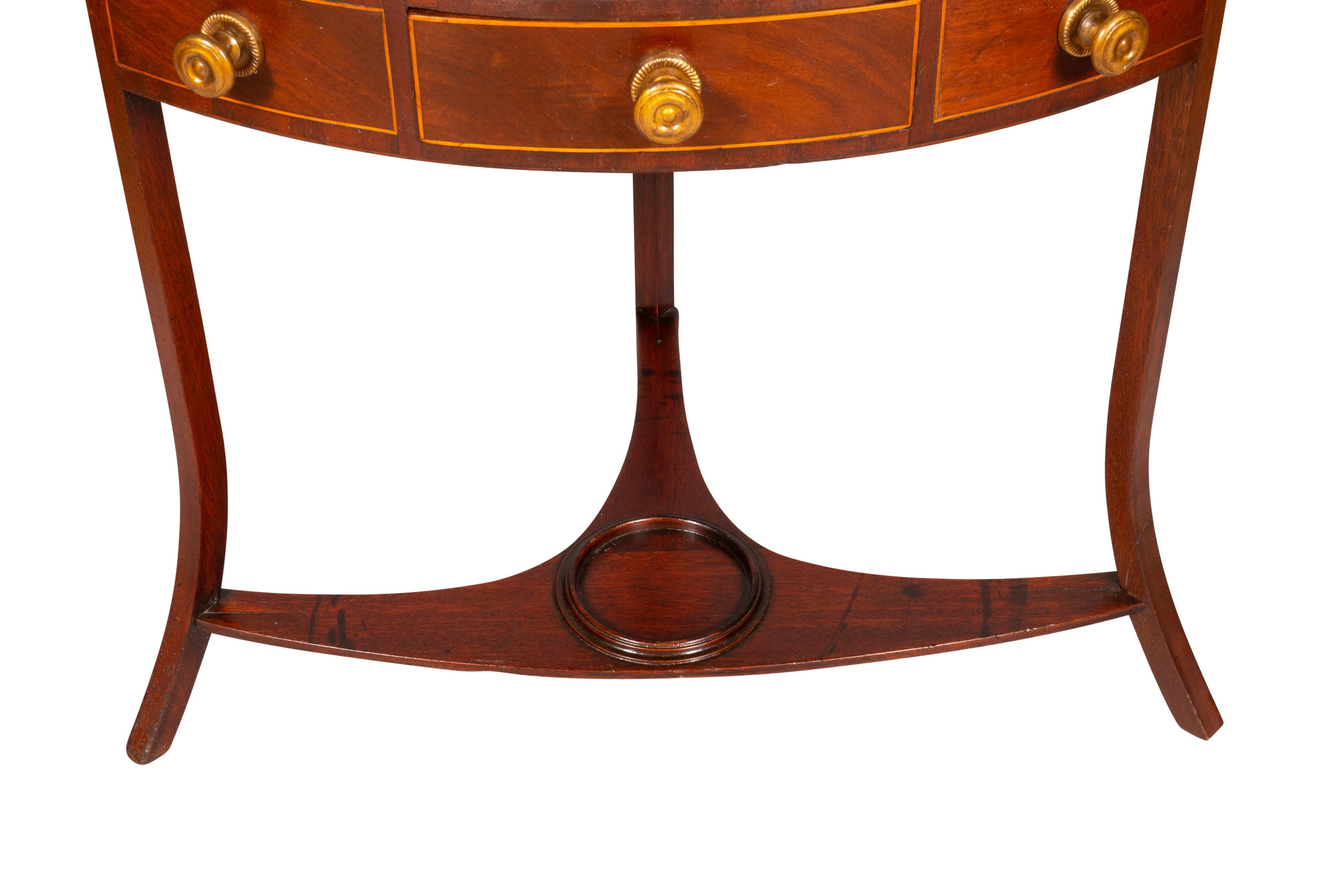 George III Mahogany Corner Table For Sale at 1stDibs