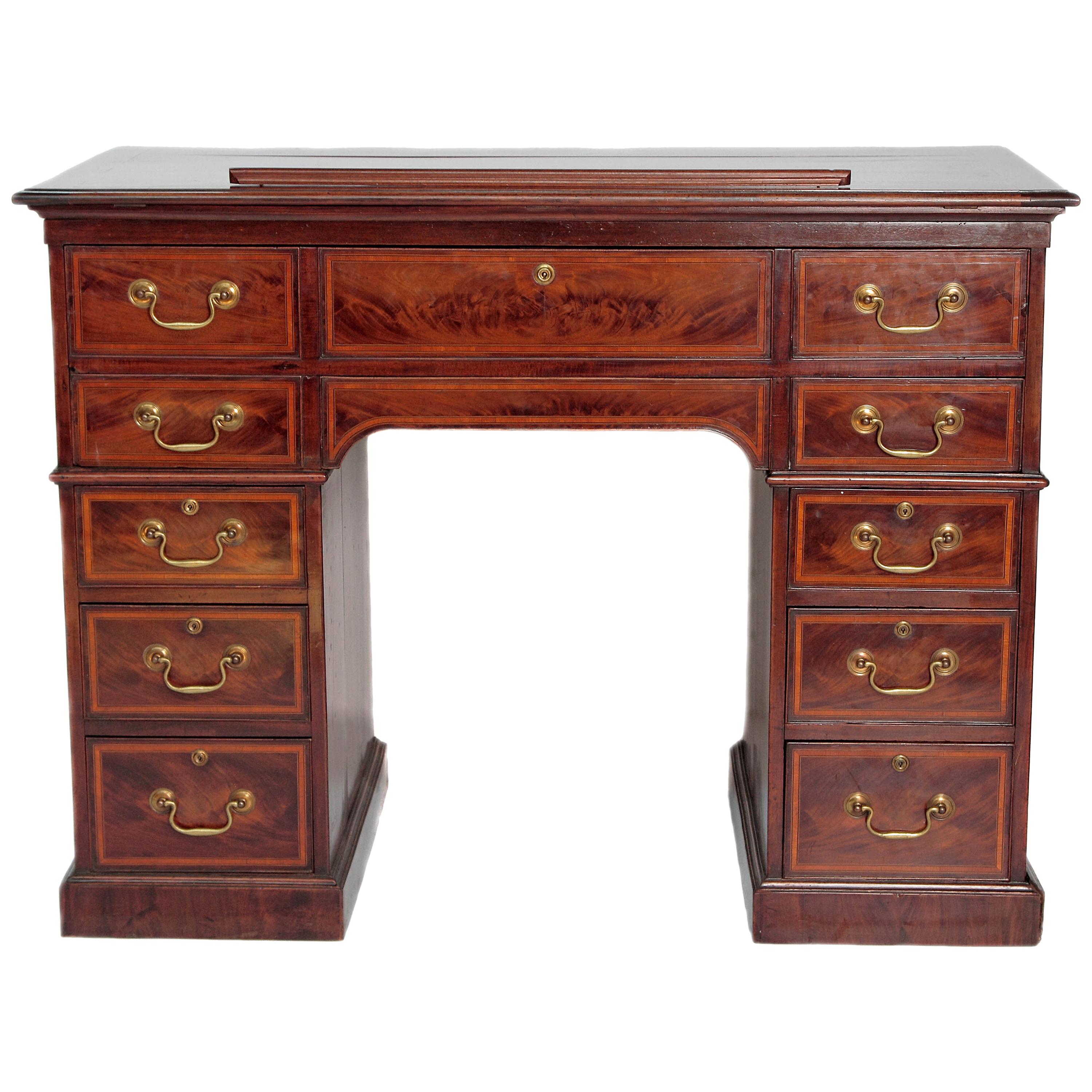 Georgian Mahogany Library Table For Sale at 1stDibs