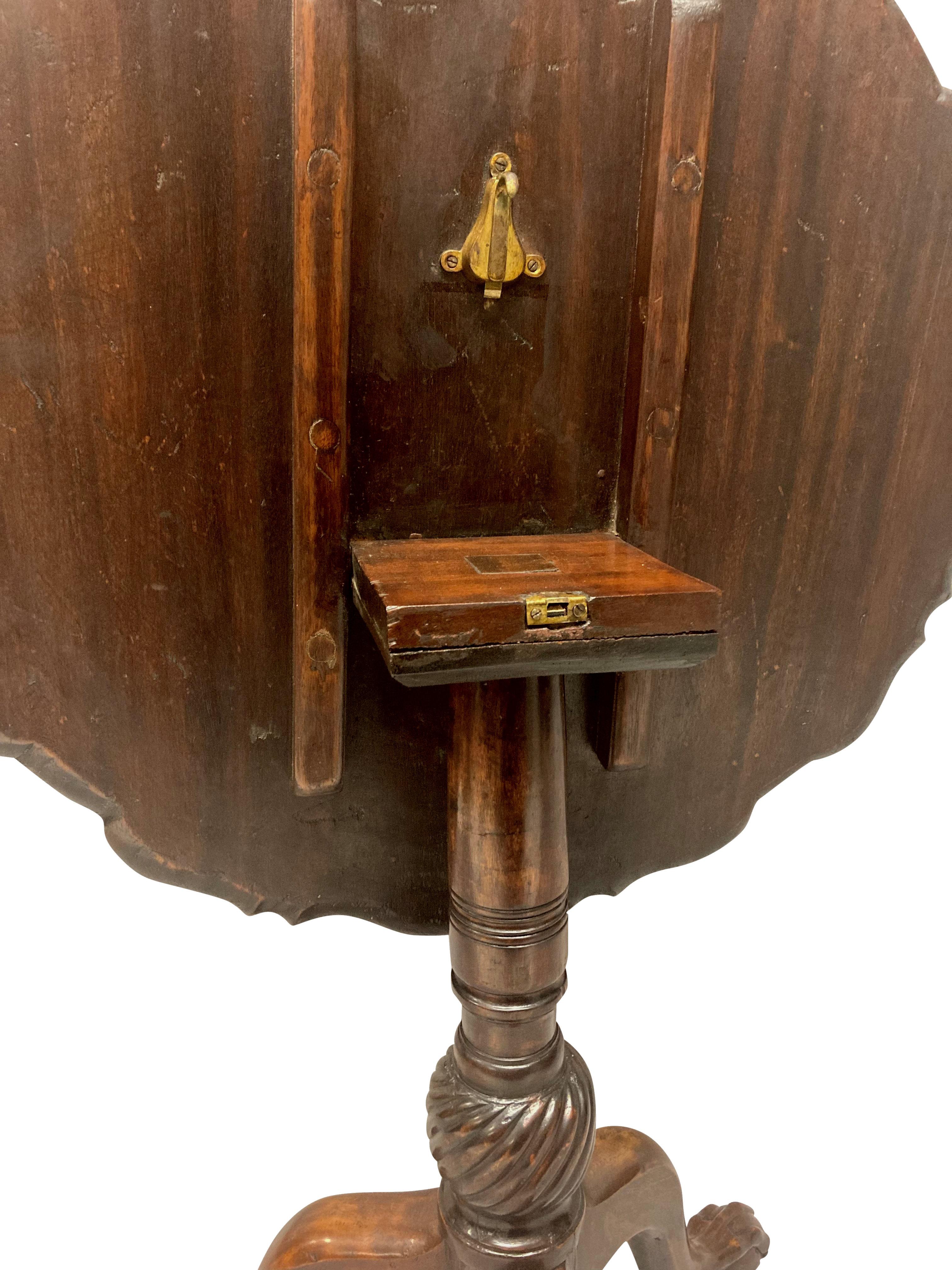 George III Mahogany Pie Crust Table For Sale at 1stDibs