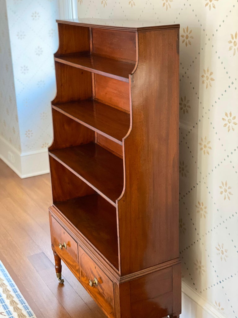 George III Mahogany Standing Bookcase, circa 1800 at 1stDibs