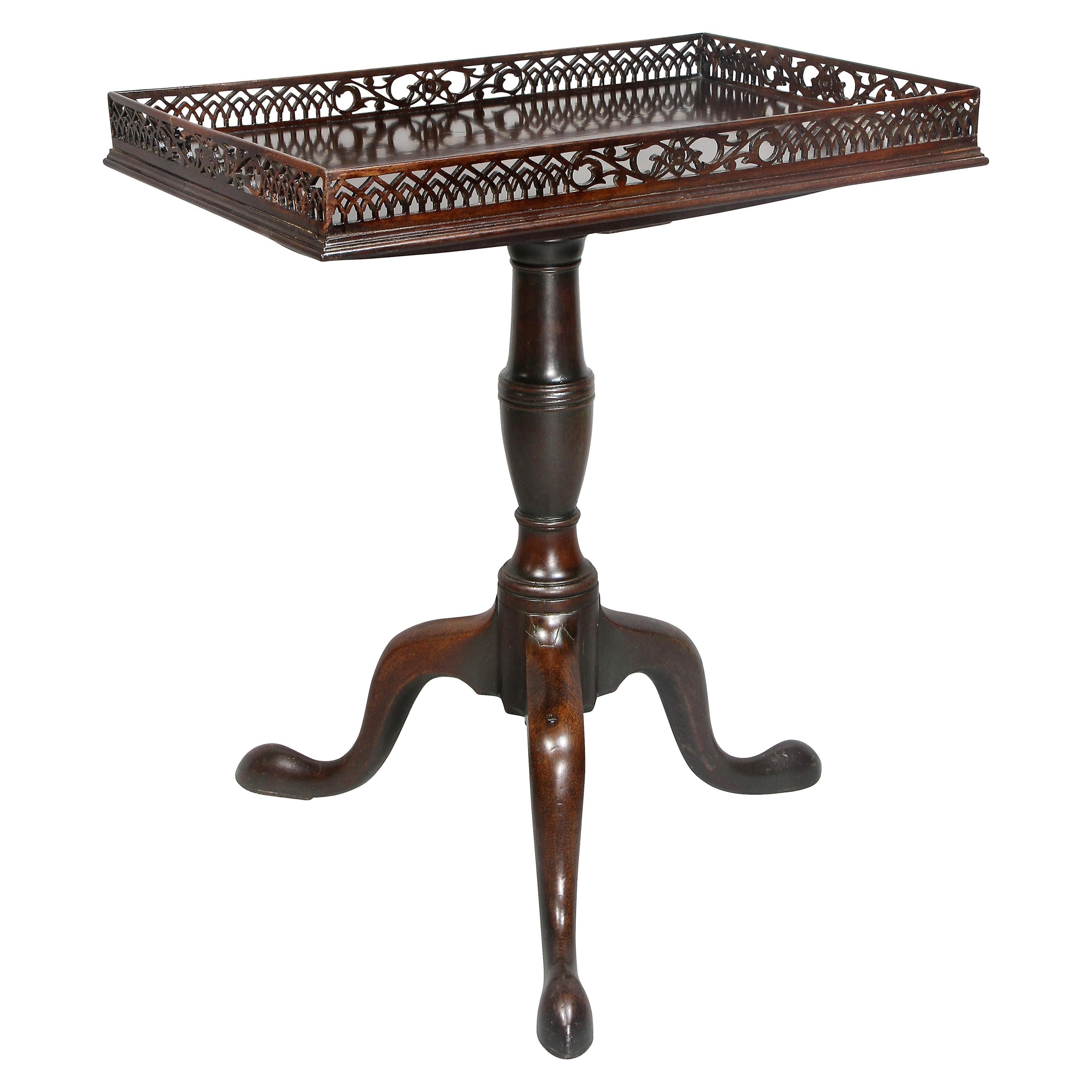George III Mahogany Tea Table at 1stDibs