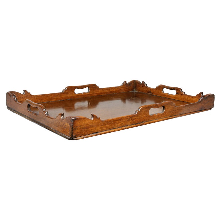 George III Mahogany Tray For Sale at 1stDibs