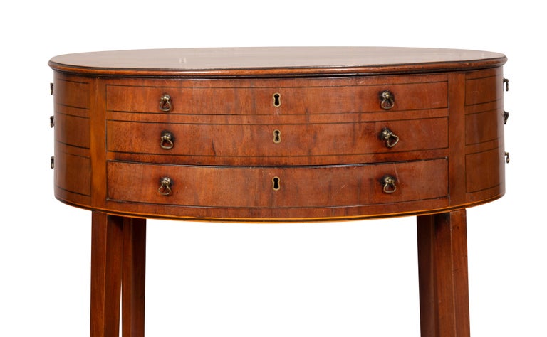 George III Mahogany Work Table For Sale at 1stDibs