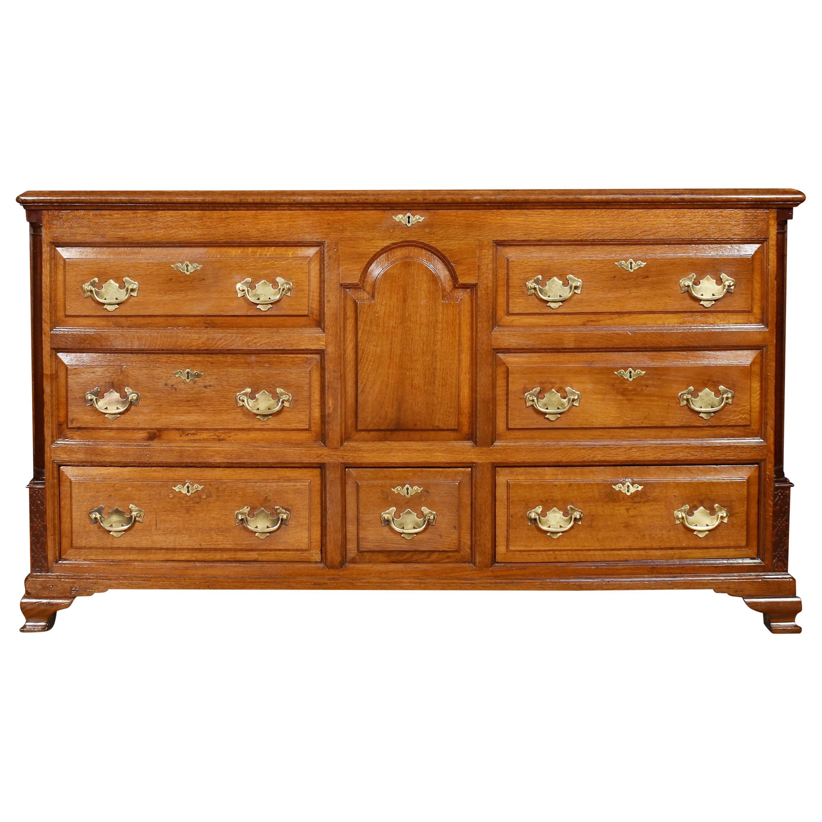 Antique English Oak Mule Chest at 1stDibs