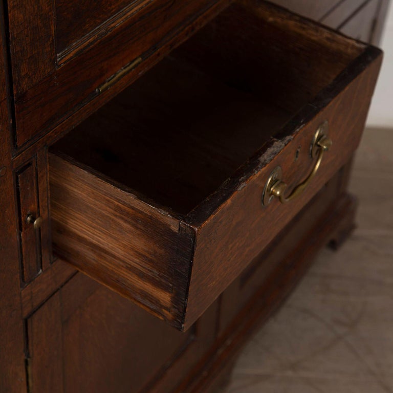 George III Oak Secretaire Estate Cabinet For Sale at 1stDibs