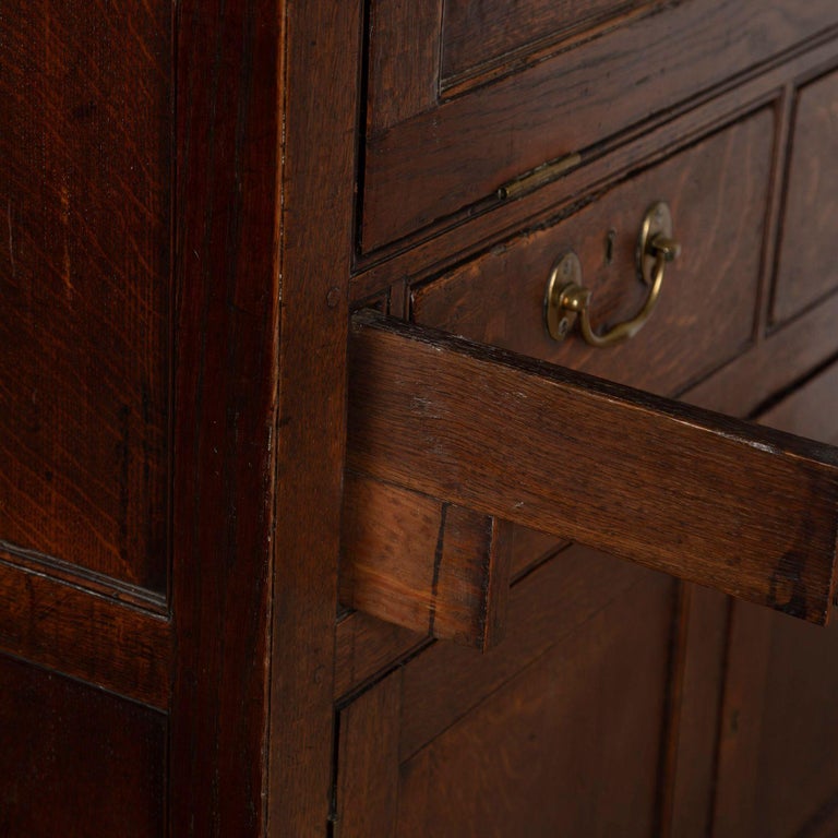 George III Oak Secretaire Estate Cabinet For Sale at 1stDibs