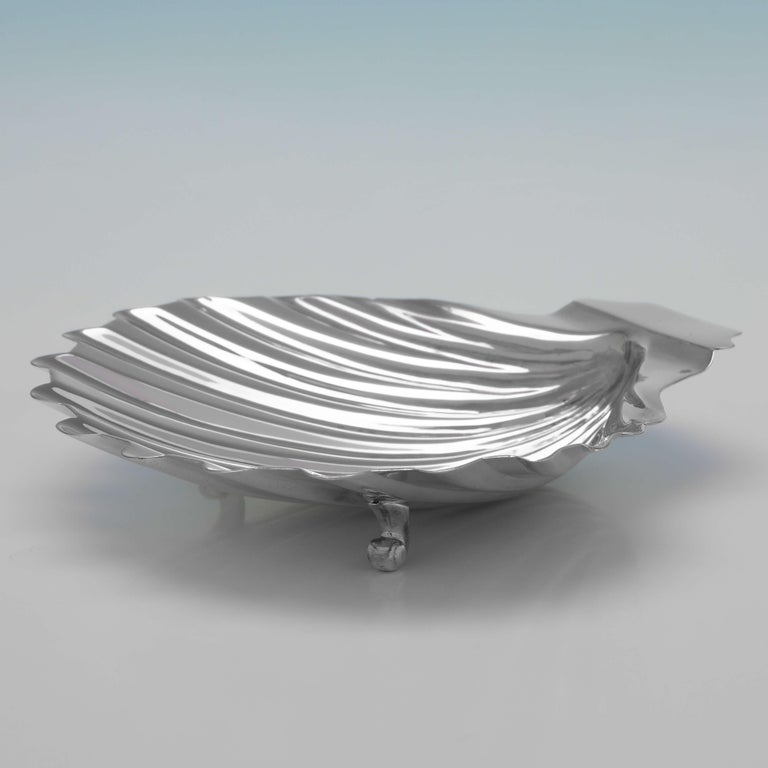 George III Period Antique Sterling Silver Butter Shell - London 1803 T ...
