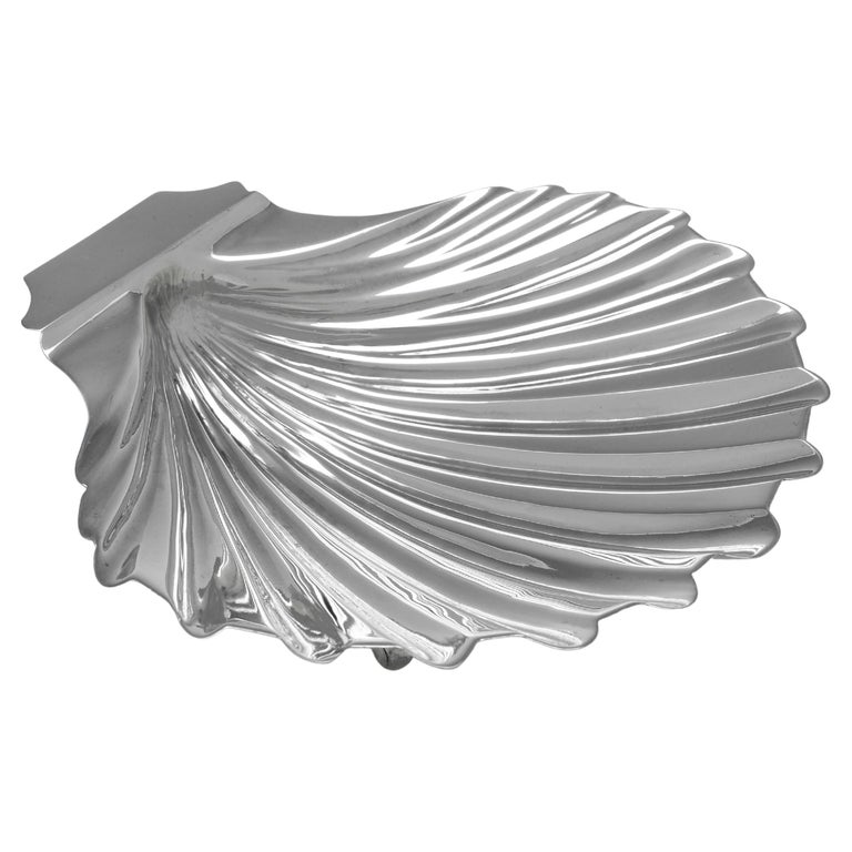 George III Period Antique Sterling Silver Butter Shell - London 1803 T ...