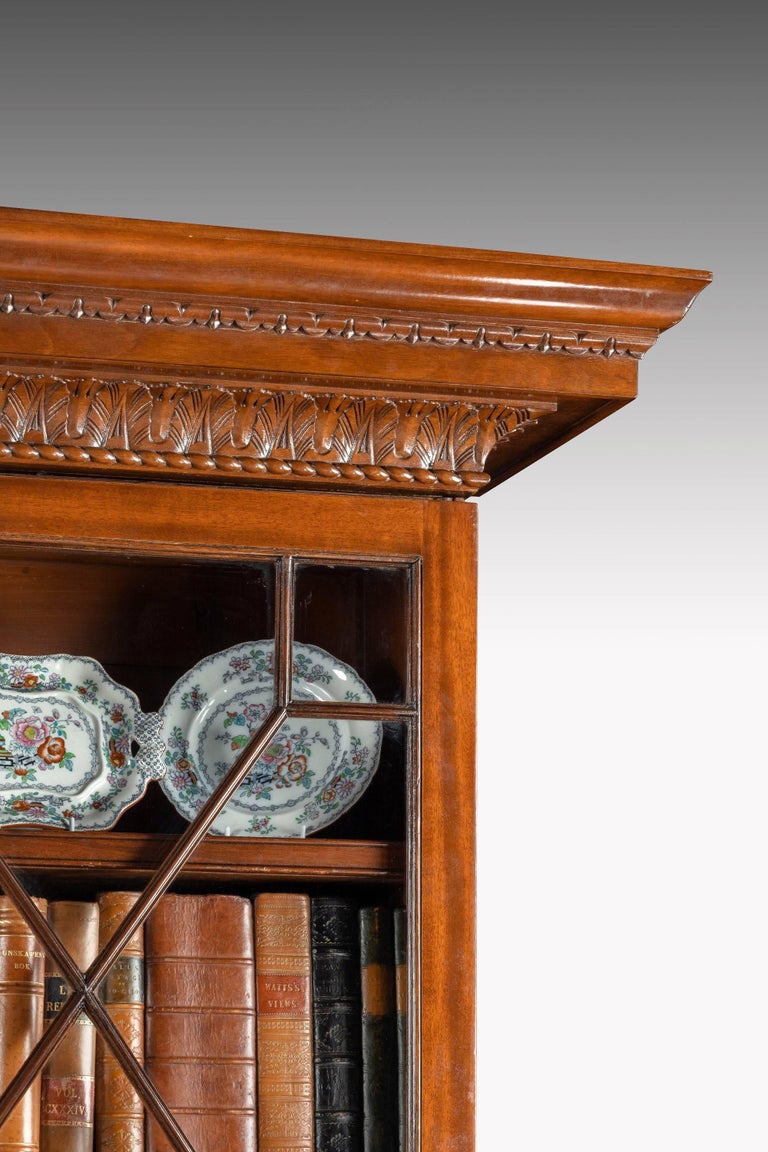 George III Period Low-Waisted Breakfront Bookcase at 1stDibs