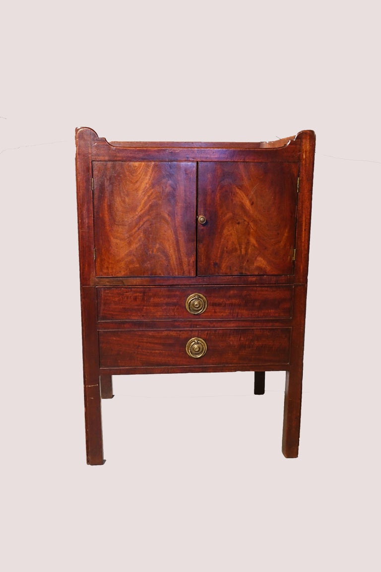 George III Period Mahogany Night Table For Sale at 1stDibs