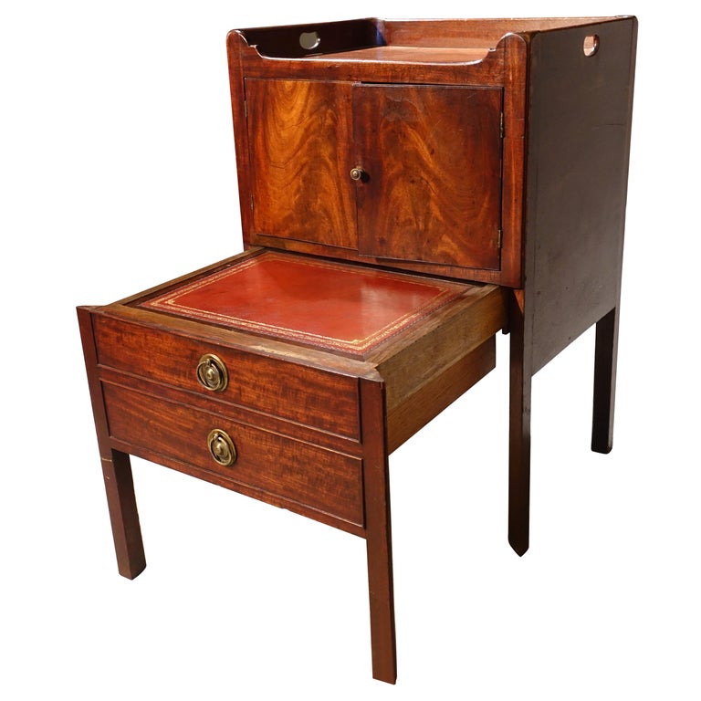 George III Period Mahogany Night Table For Sale at 1stDibs