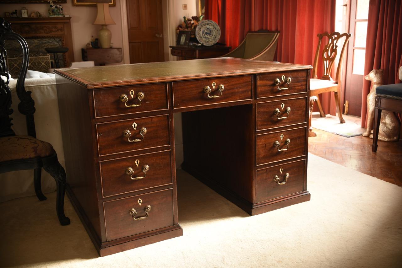 George III Period Mahogany Partner's Desk, circa 1800 For Sale at ...