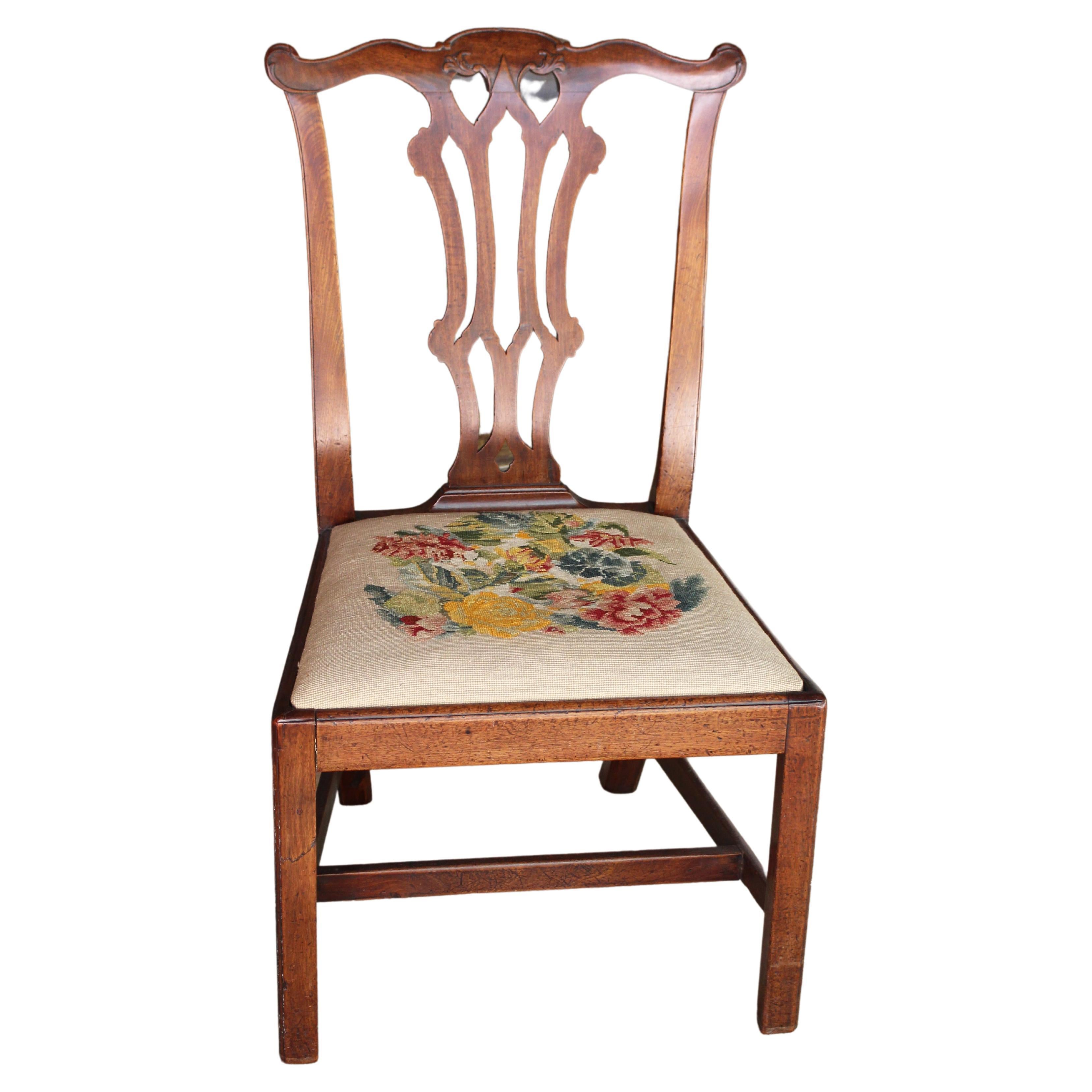 Set of 6 George III Style Mahogany Side Chairs For Sale at 1stDibs