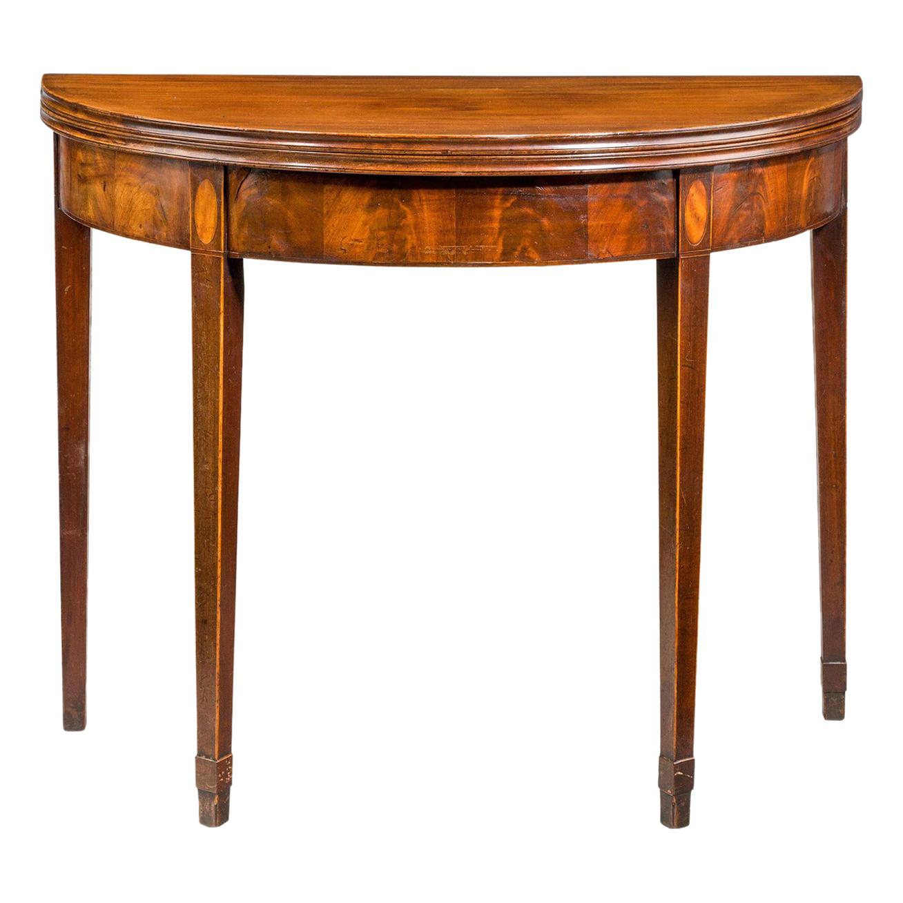 George III Style Mahogany Tea Table For Sale at 1stDibs
