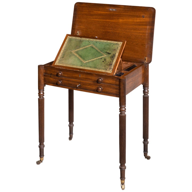 George III Period Mahogany Work / Writing Table For Sale at 1stDibs