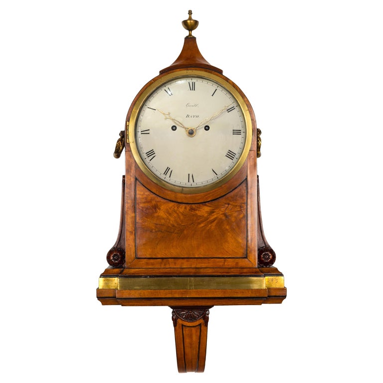18th Century Antique George III Satinwood Bracket Clock by James Evill ...