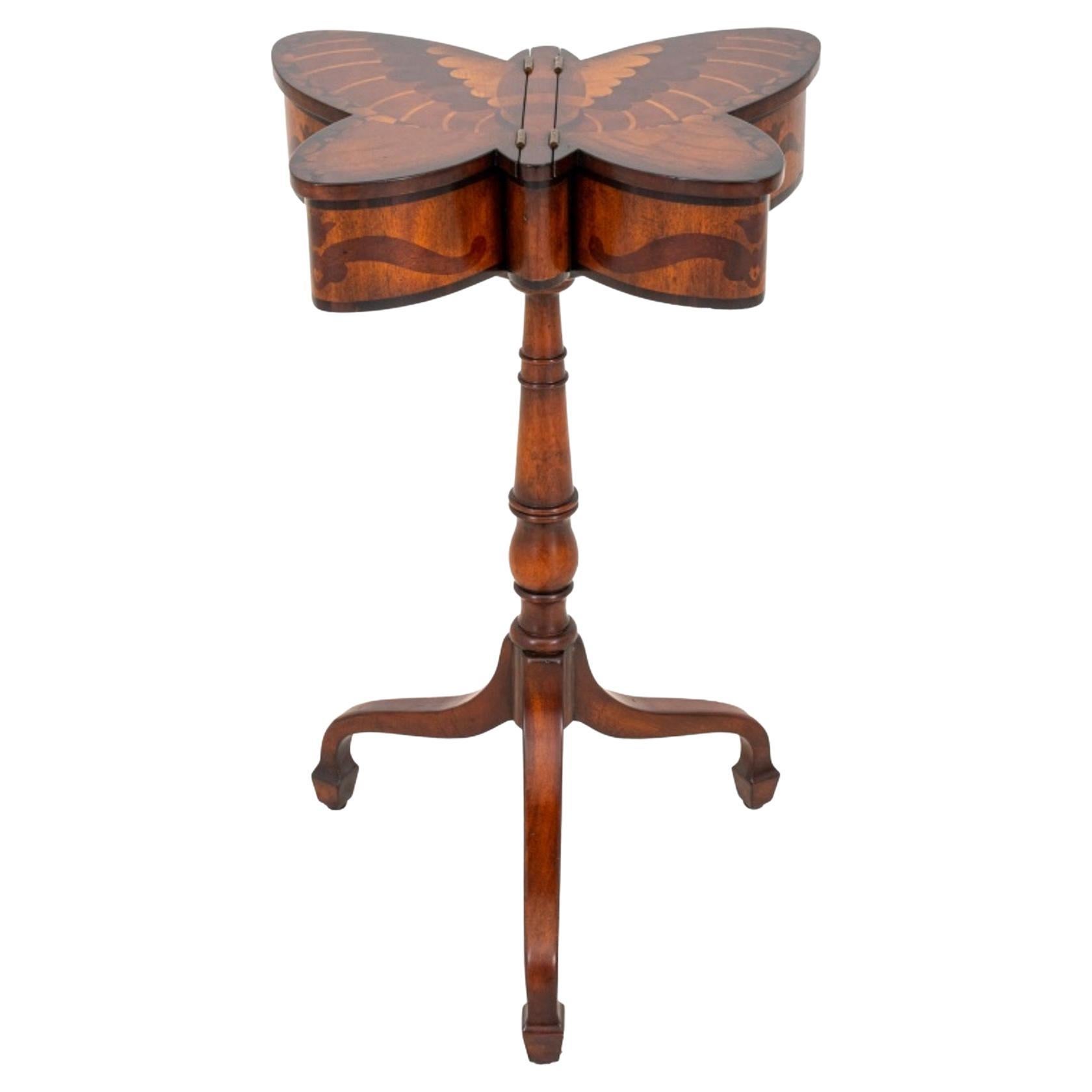 George III Regency Style Butterfly-Form Tripod Table For Sale at 1stDibs