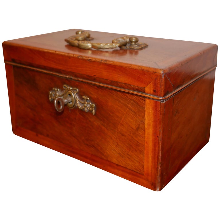 George III Satinwood and Crossbanded Tea Caddy For Sale at 1stDibs