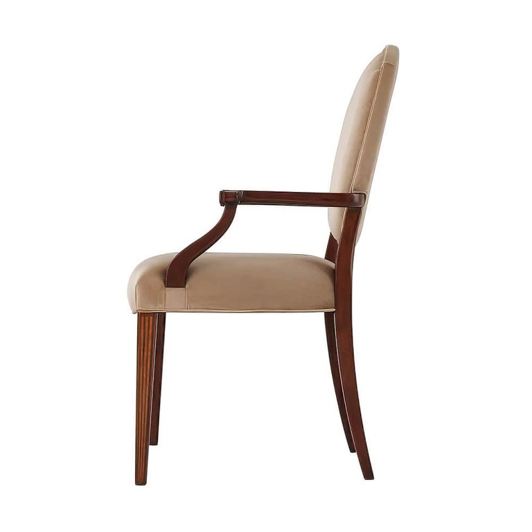 George III Shield Back Armchair at 1stDibs