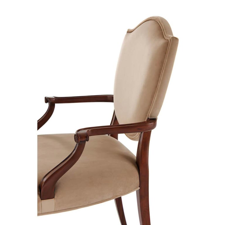 George III Shield Back Armchair at 1stDibs