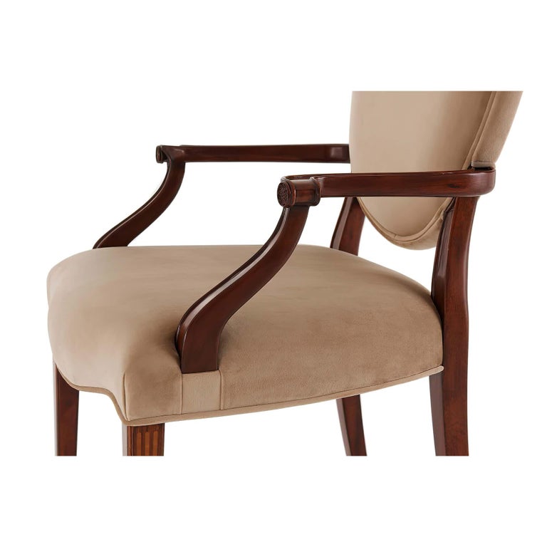 George III Shield Back Armchair at 1stDibs