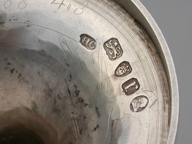 George III Small Silver Wine Goblet. by Henry Chawner, London, 1792. at ...