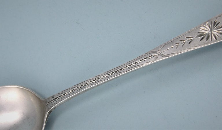George III Sterling Silver Bright Cut Table Spoon by Richard Ferris ...