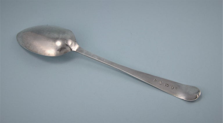 George III Sterling Silver Bright Cut Table Spoon by Richard Ferris ...
