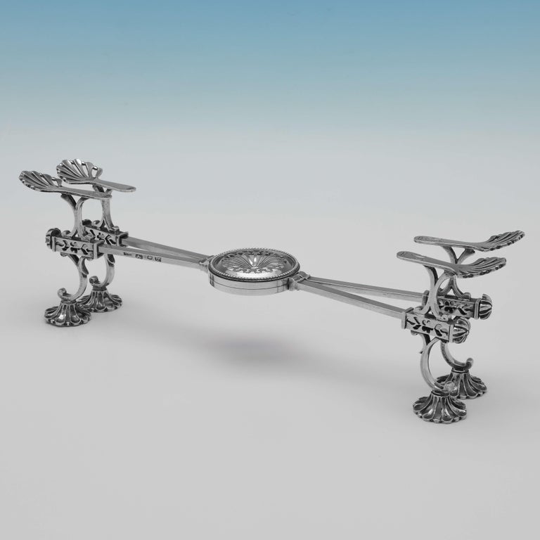 George III Sterling Silver Dish Cross, Dish Stand, London 1777 For Sale ...