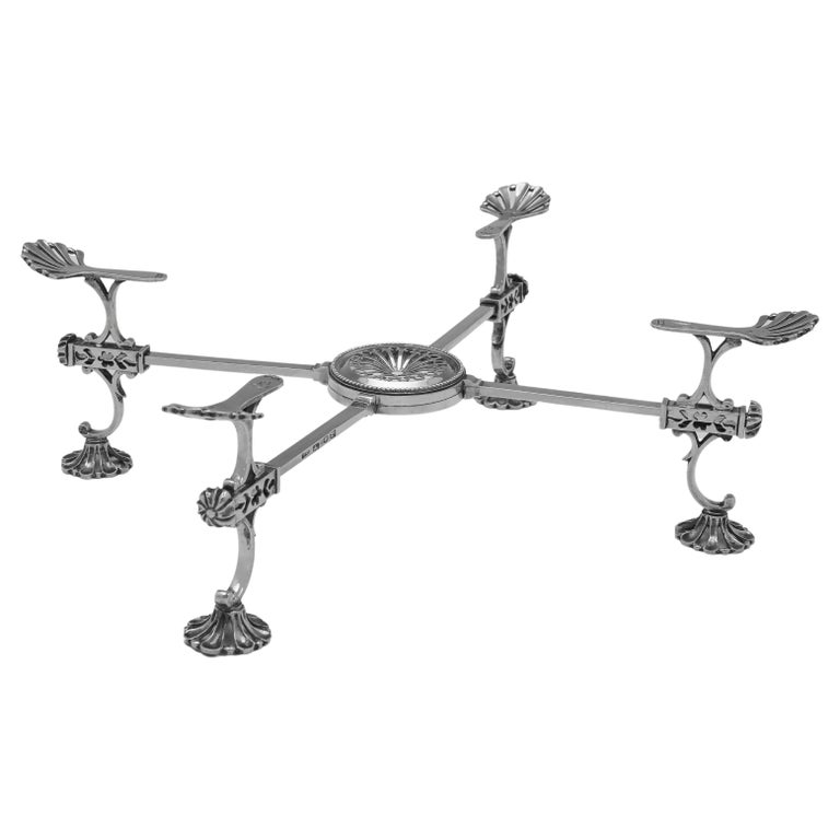 George III Sterling Silver Dish Cross, Dish Stand, London 1777 For Sale ...