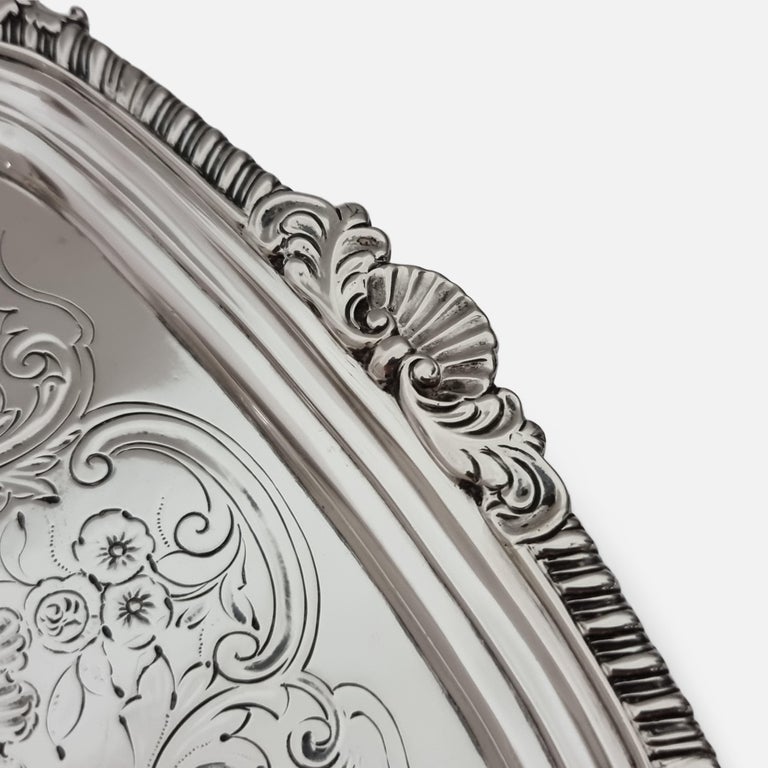George III Sterling Silver Salver, William Bennett, 1809 For Sale at ...