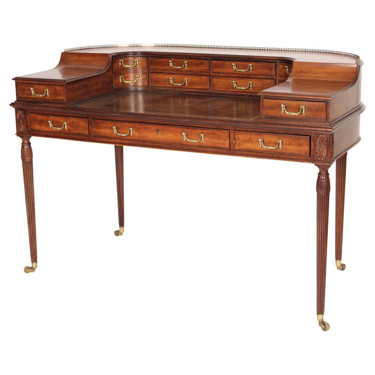 George III style Carlton House Desk Made by Baker For Sale at 1stDibs