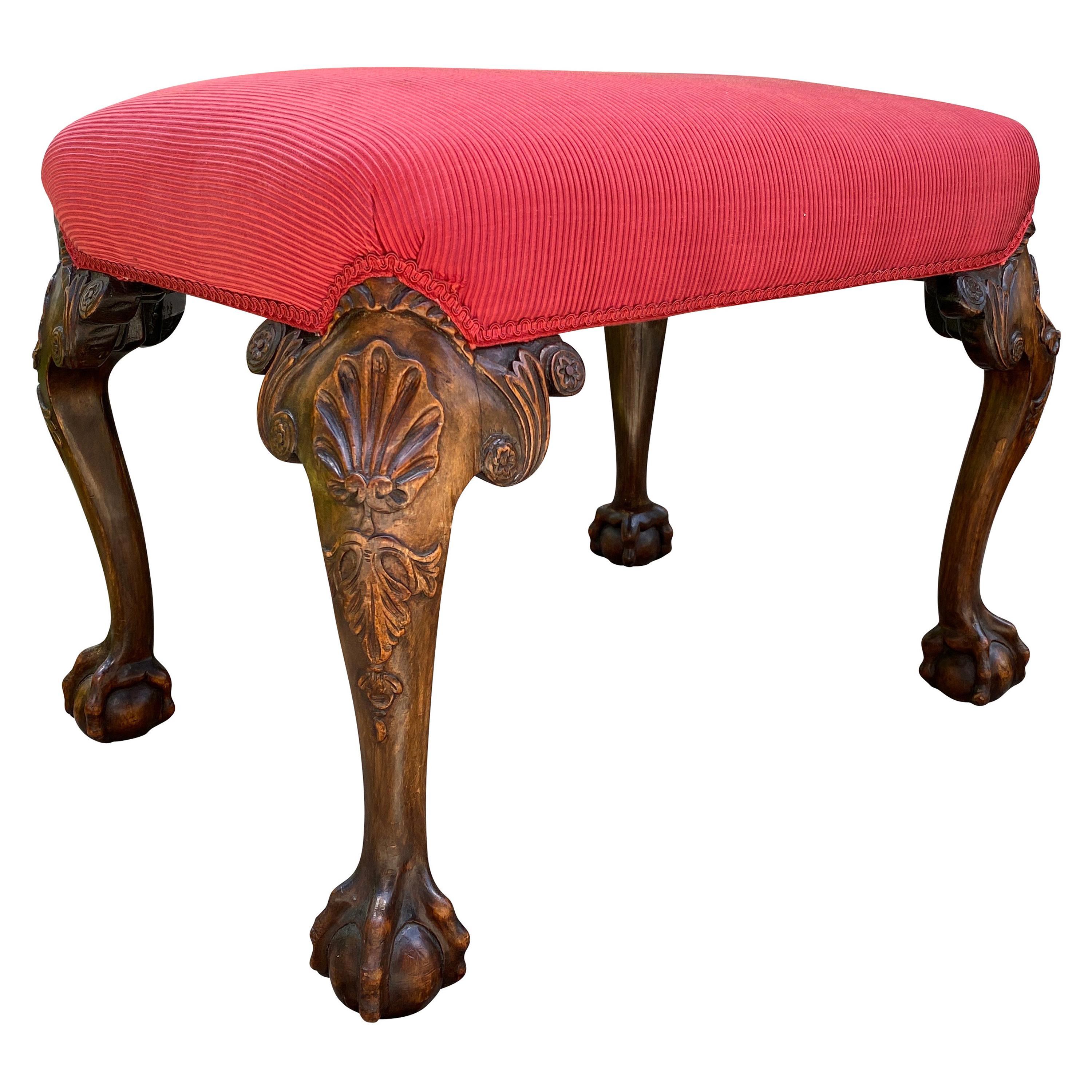 George III Style Upholstered Bench For Sale at 1stDibs