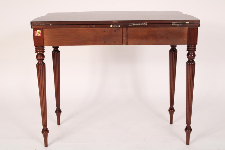 George III Style Mahogany Inlaid Games Table For Sale at 1stDibs