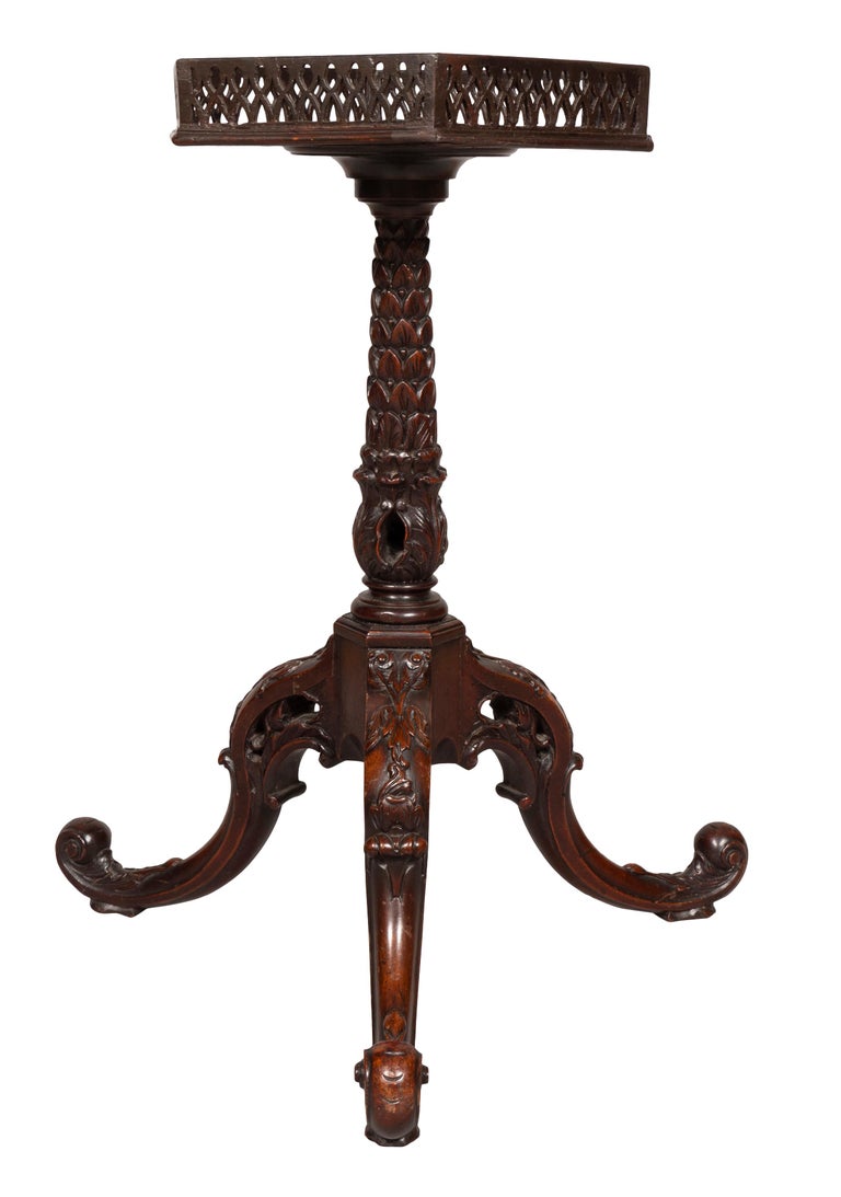 George III Style Mahogany Kettle Stand For Sale at 1stDibs