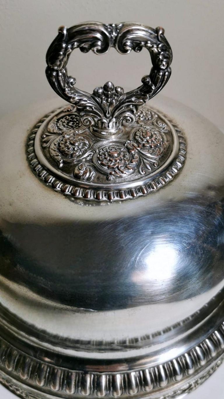 George III Style Pair of English Round Meat Plate Covers in Silver ...