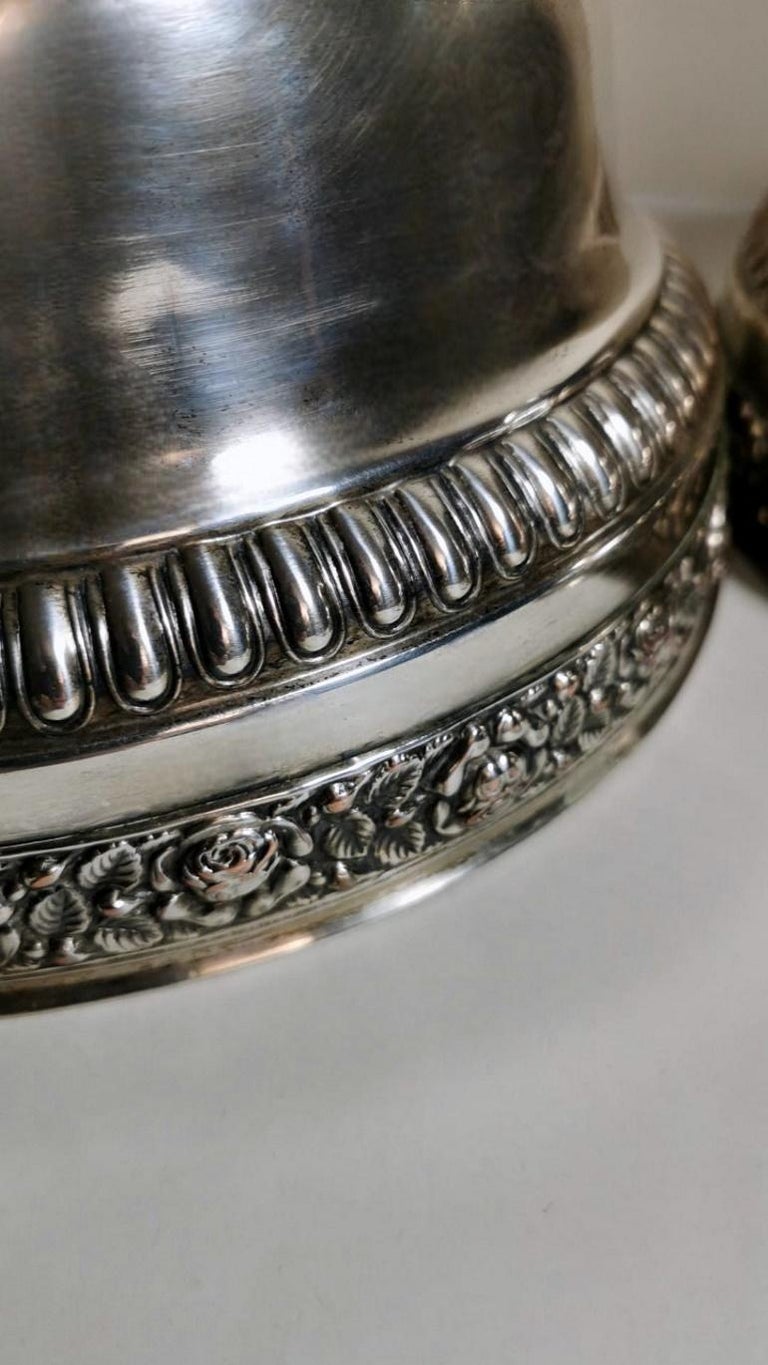 George III Style Pair of English Round Meat Plate Covers in Silver ...