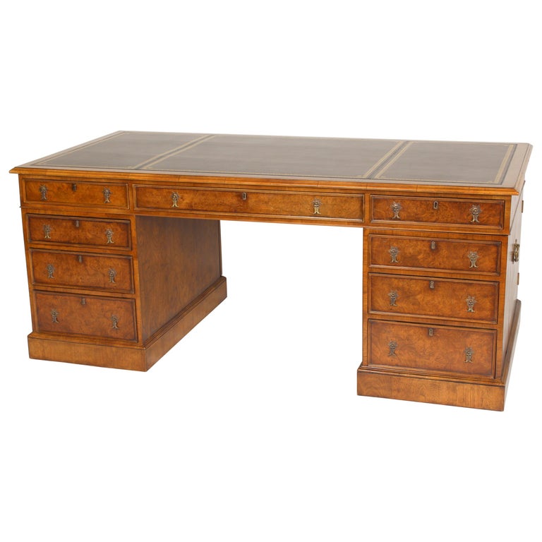 George III Style Partners Desk at 1stDibs