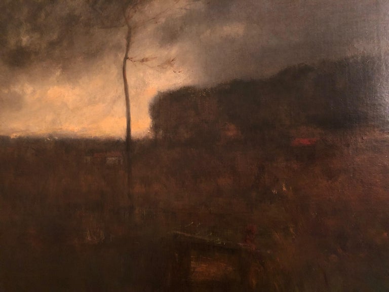 George Inness - "A Cloudy Day," View of Montclair, New Jersey, Tonalist ...