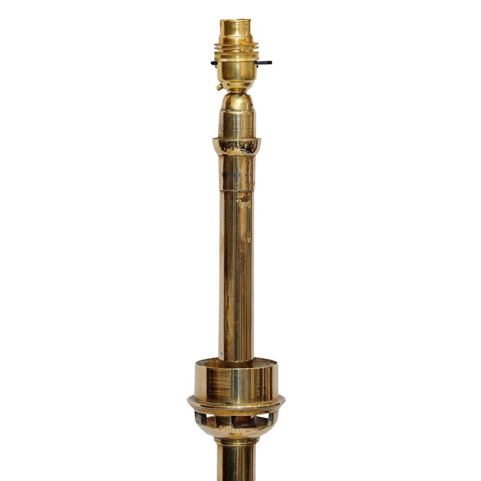 George IV Brass Column Lamp by Palmer and Co., circa 1825 For Sale at ...