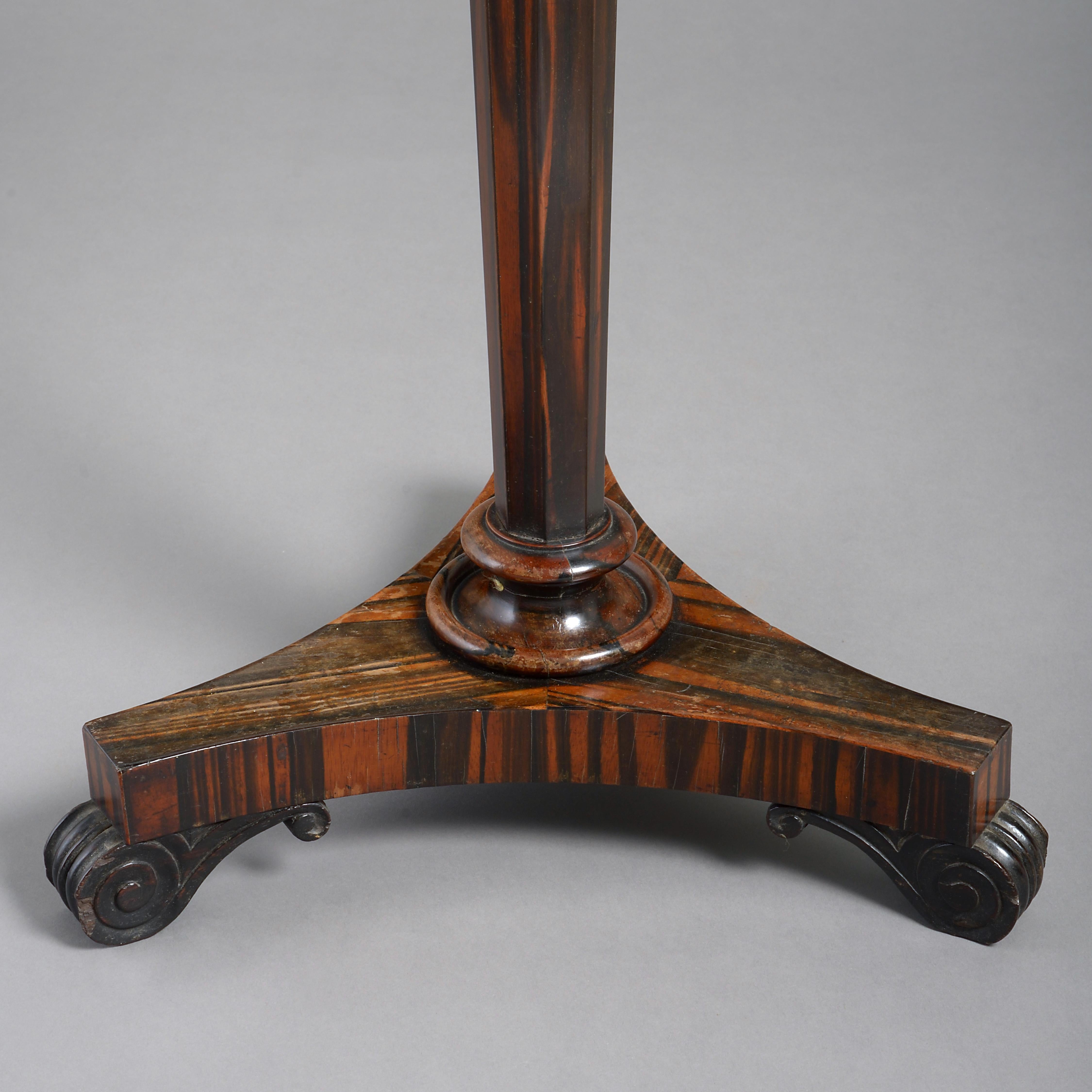 George IV Calamander Lamp Table at 1stDibs