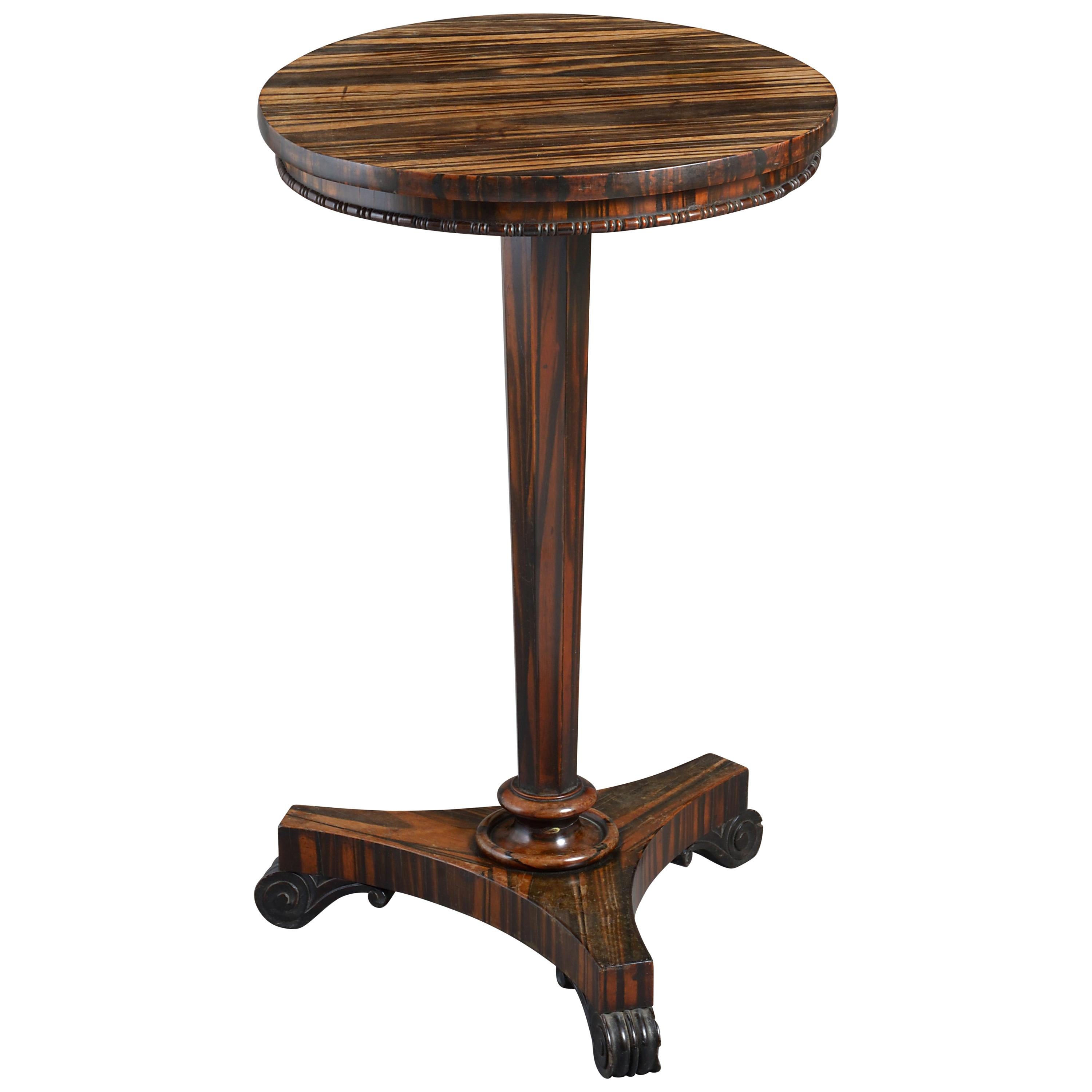 George IV Calamander Lamp Table at 1stDibs
