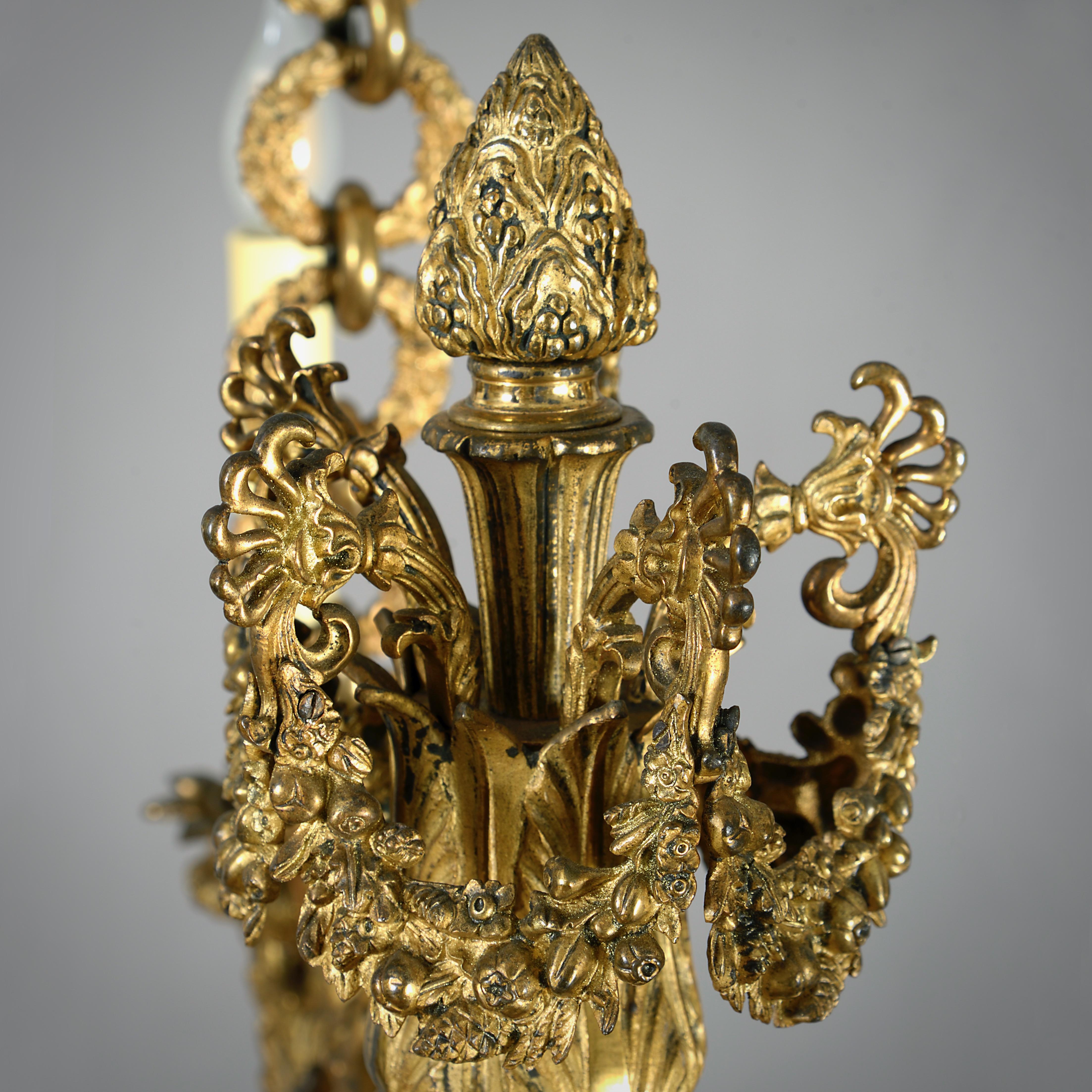 George IV Lacquered Brass Chandelier Attributed To Hancock and Rixon ...