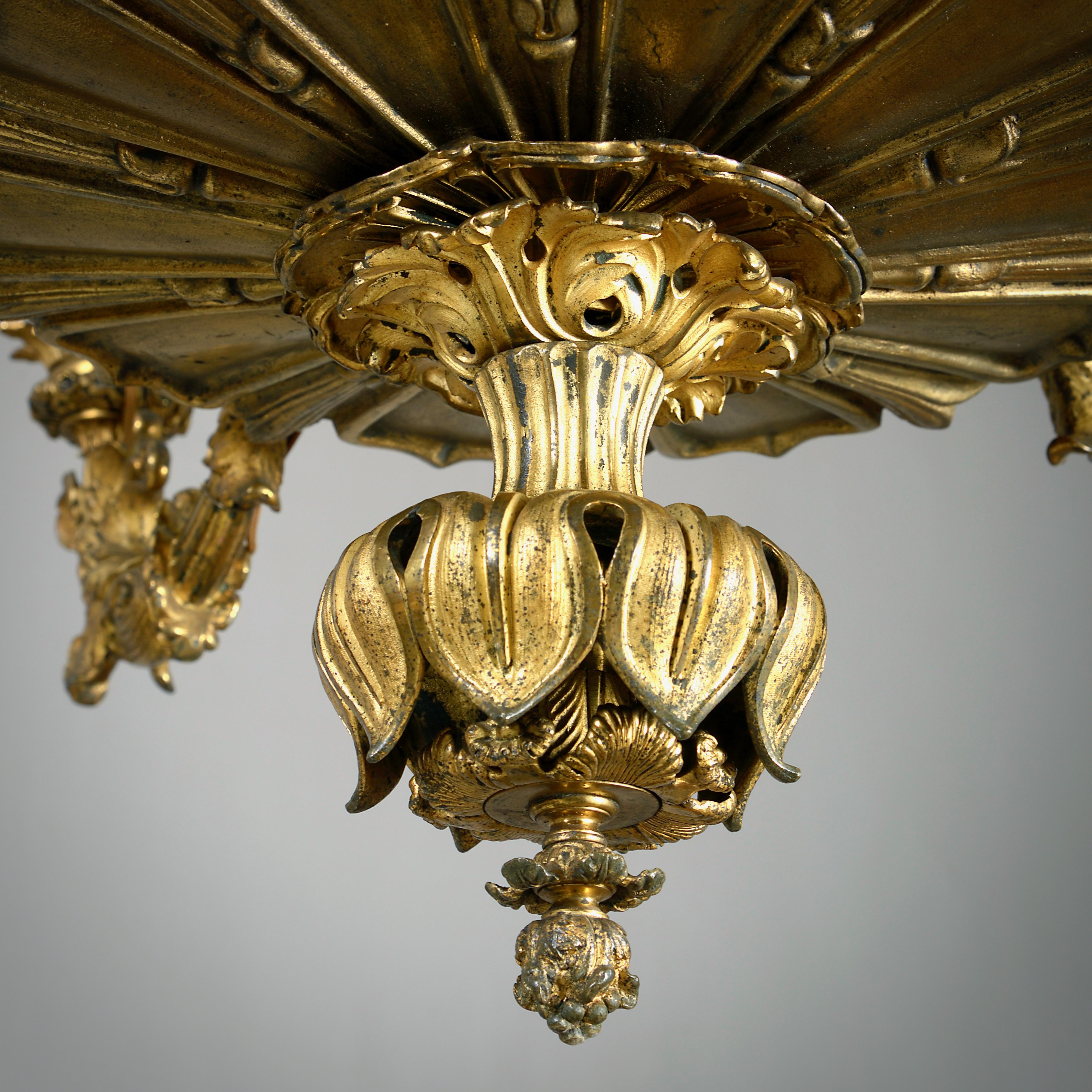 George IV Lacquered Brass Chandelier Attributed To Hancock and Rixon ...