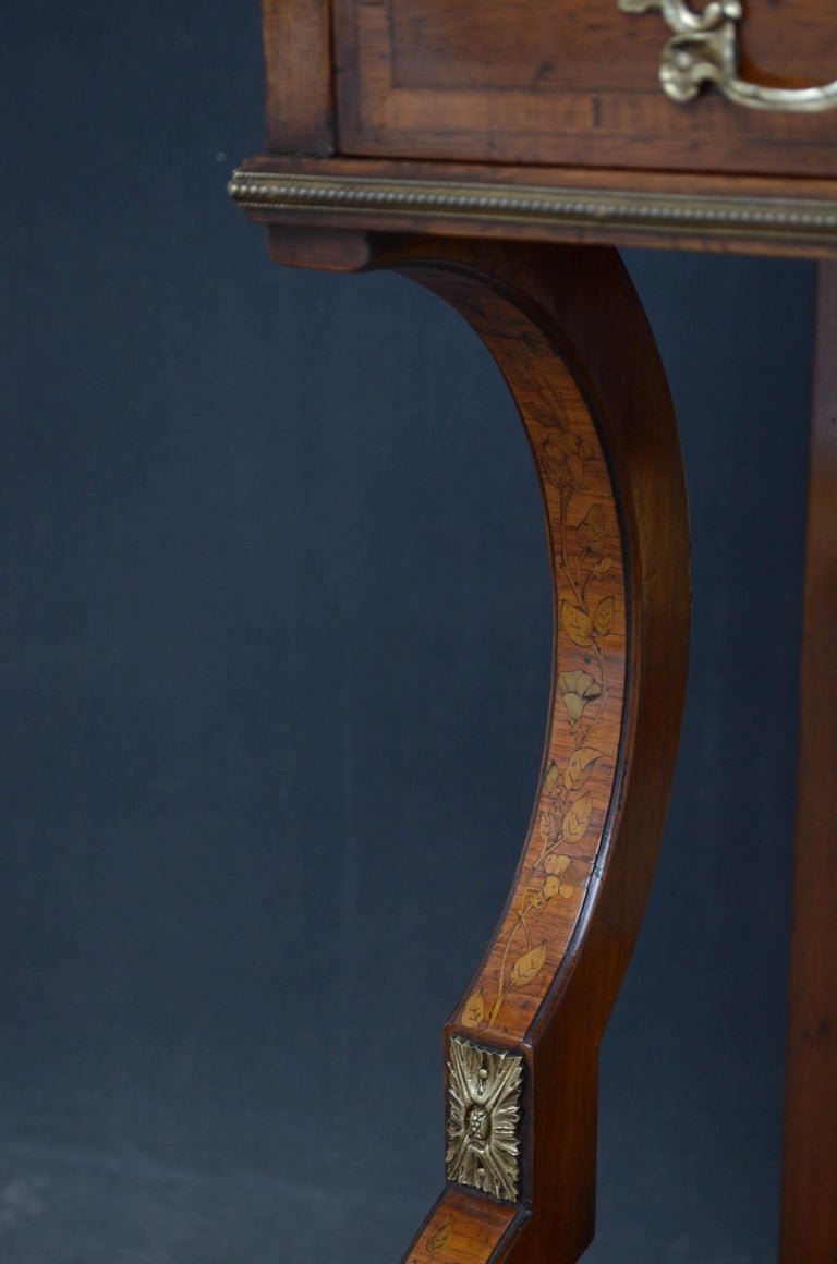 George IV Mahogany Console Table of Narrow Proportions For Sale at 1stDibs