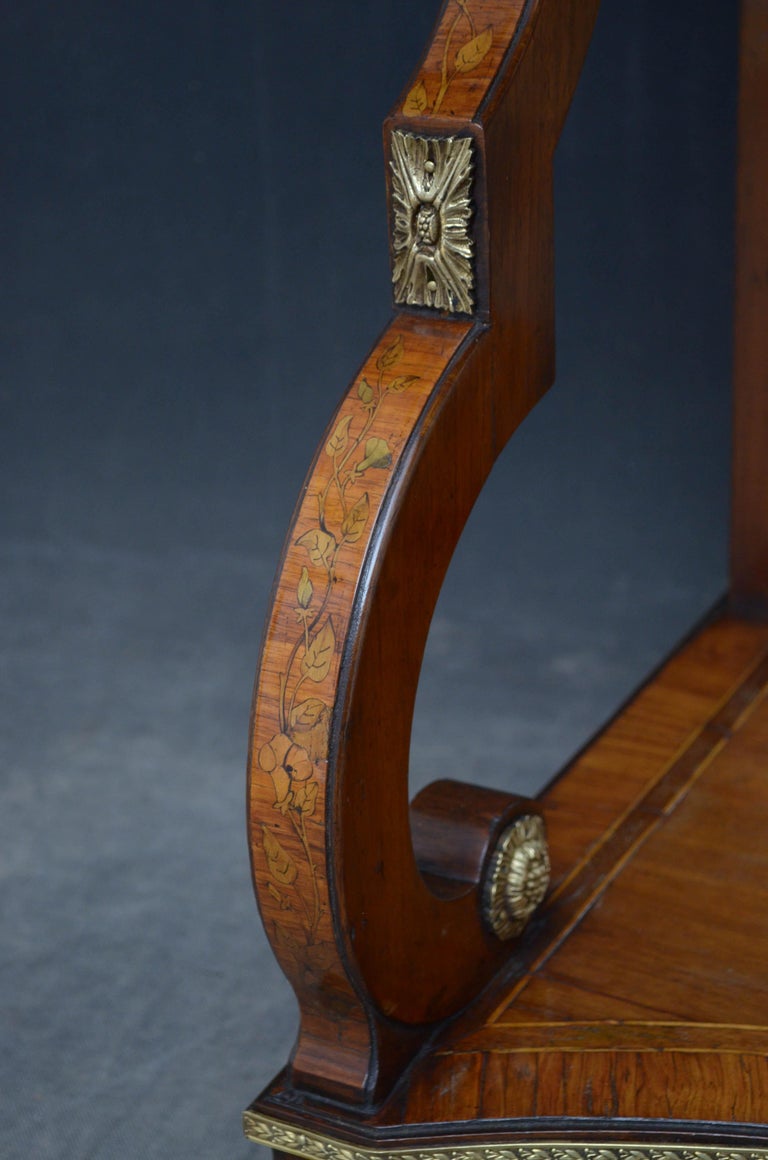 George IV Mahogany Console Table of Narrow Proportions For Sale at 1stDibs