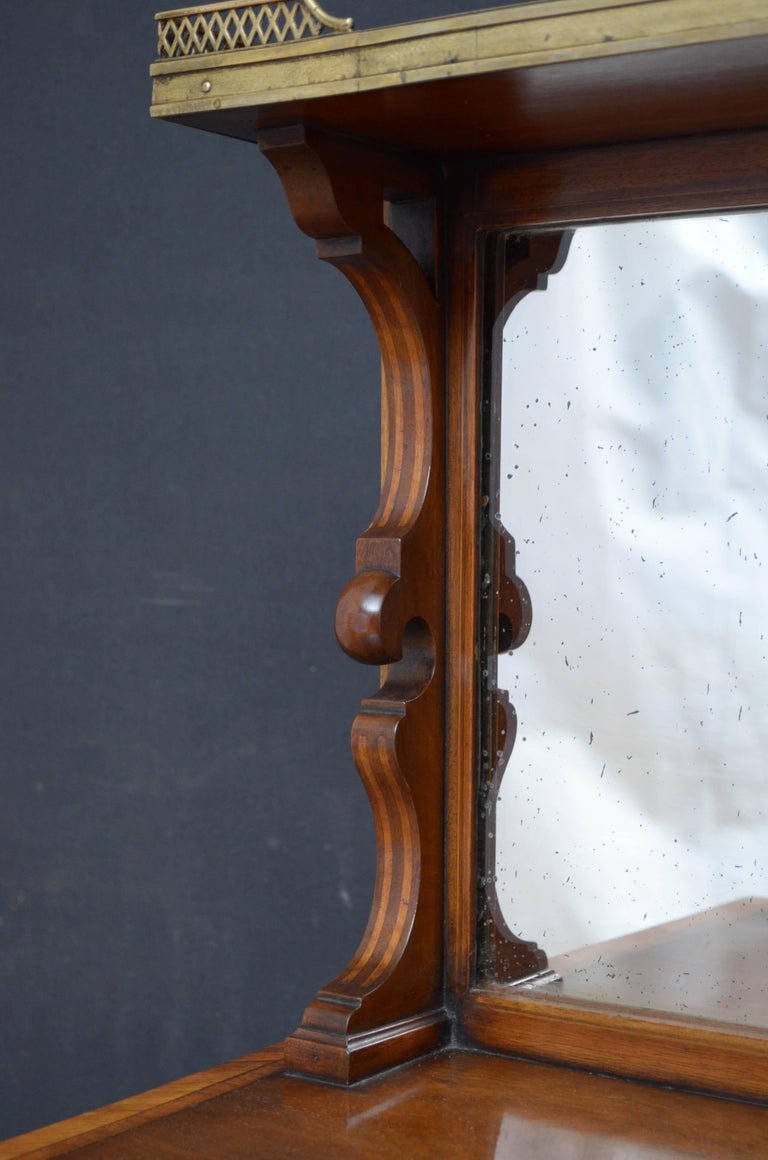 George IV Mahogany Console Table of Narrow Proportions For Sale at 1stDibs